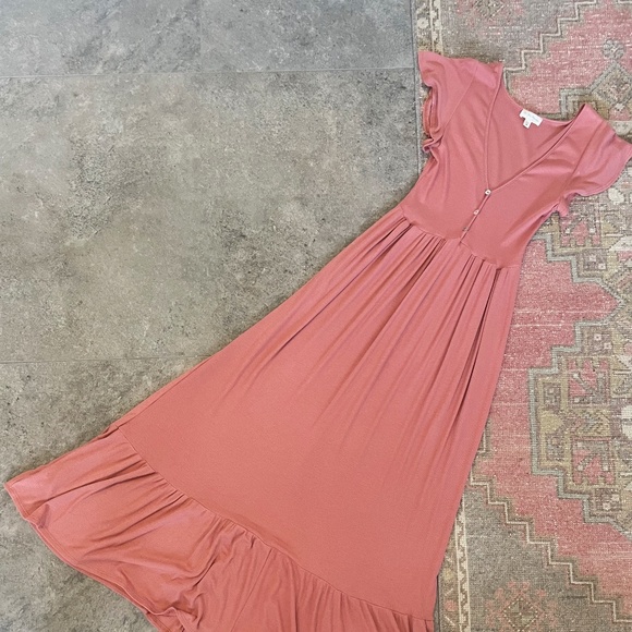 See You Monday | Dresses | Soft Pink Midi Dress | Poshmark